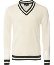 Hackett Merino Contrast V-Neck Jumper | Jules B