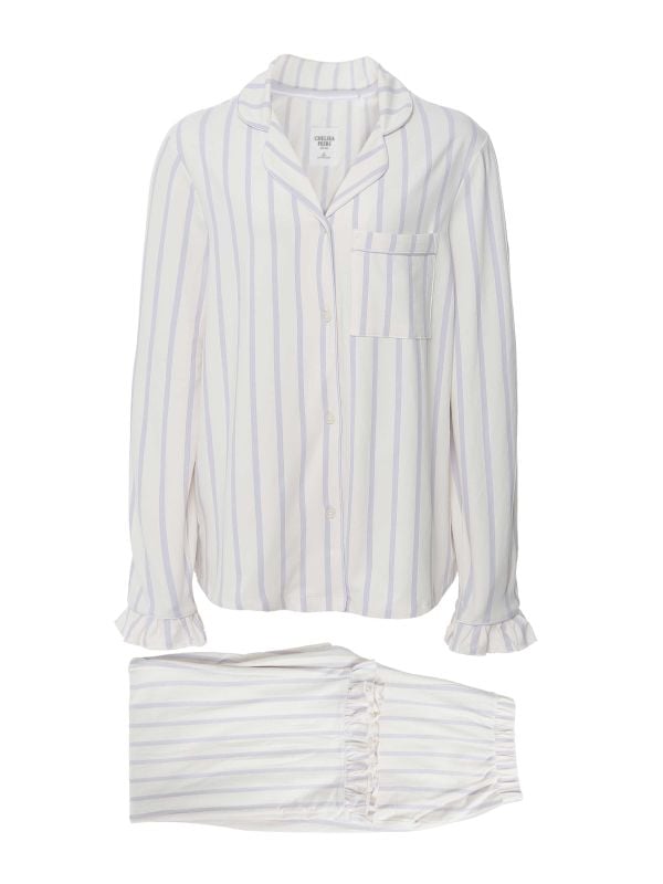 Chelsea Peers Cotton Stripe Long Pyjamas | Jules B