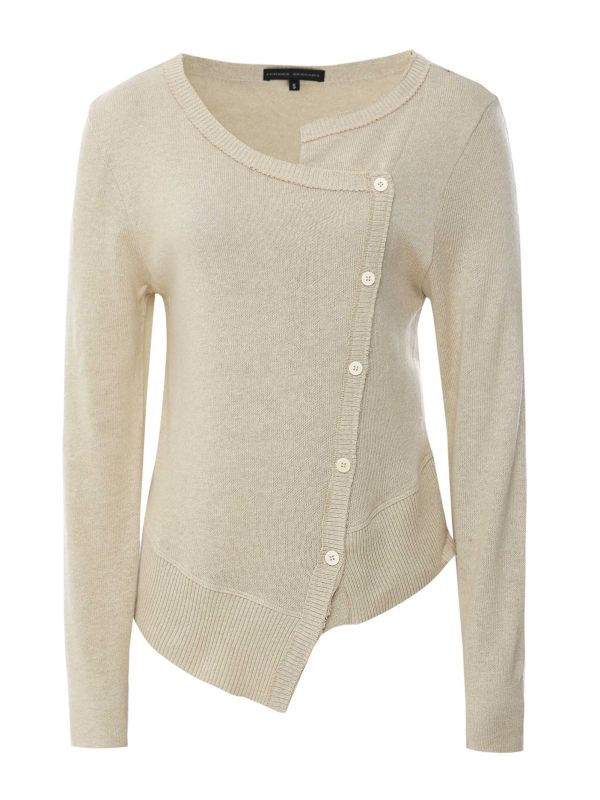 Lurdes Bergada Asymmetrical Button Cardigan