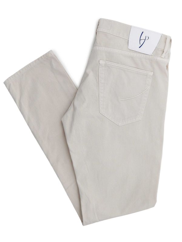 HandPicked Beige Slim Fit Milano Jeans