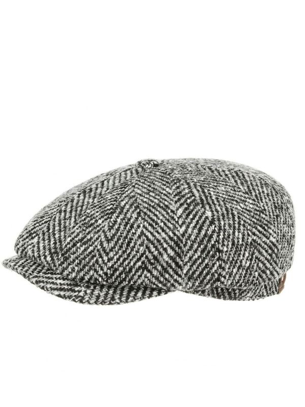 Stetson Virgin Wool Herringbone Hatteras Cap | Jules B
