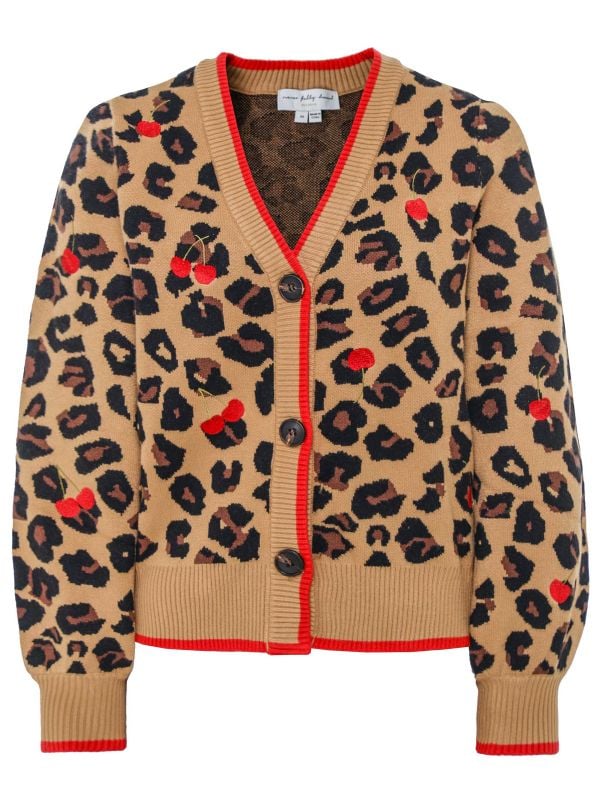 Never Fully Dressed | Cherry Leopard Cardigan