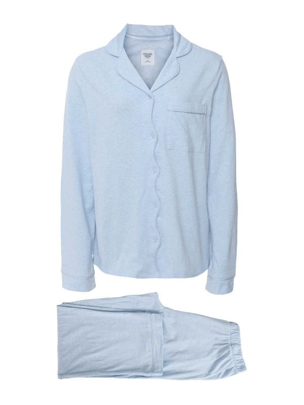 Chelsea Peers Cotton Marl Long Pyjamas | Jules B