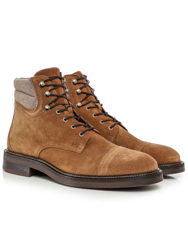Hackett Suede Lace-Up Egmont Boots