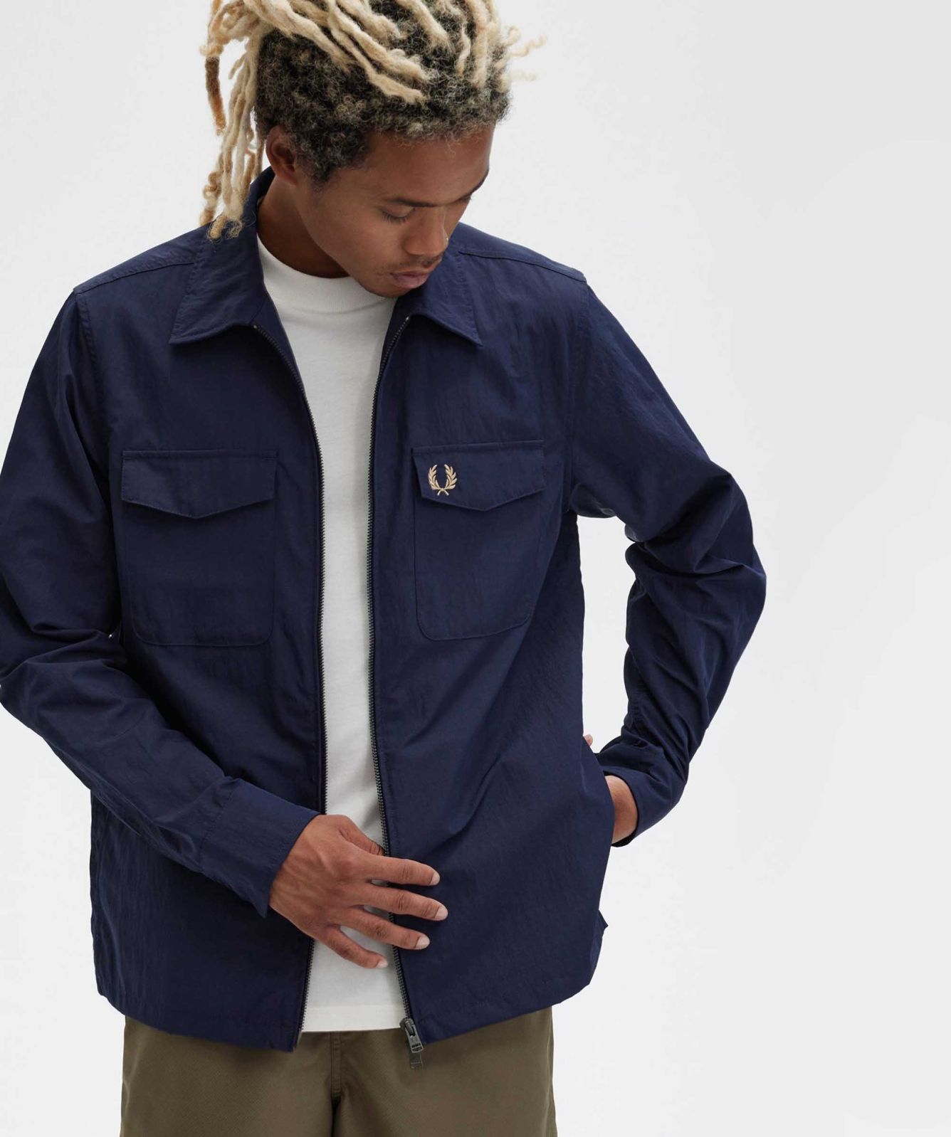 Fred Perry Textured Zip Overshirt