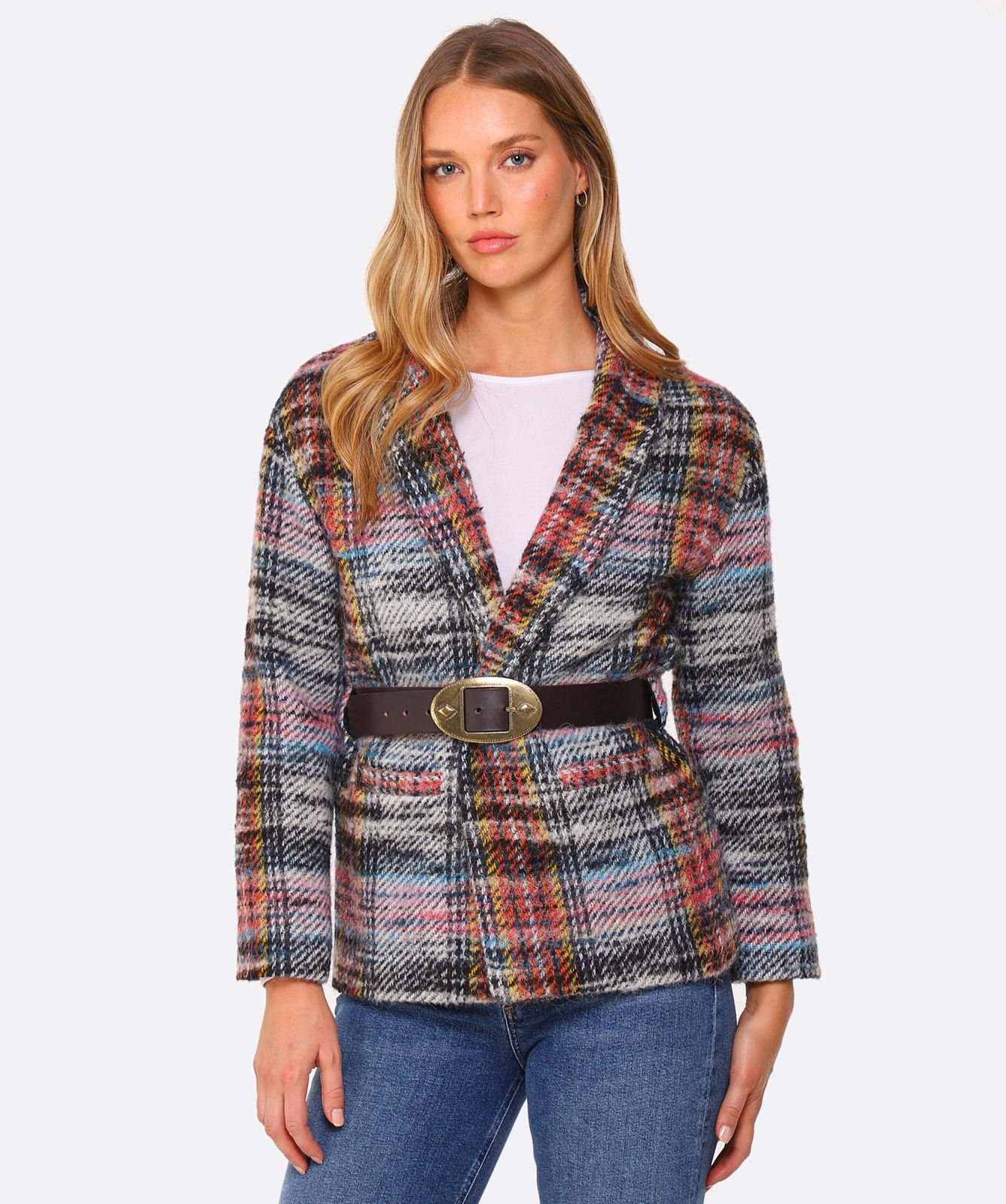 ba&sh Wool Check Vic Jacket | Jules B