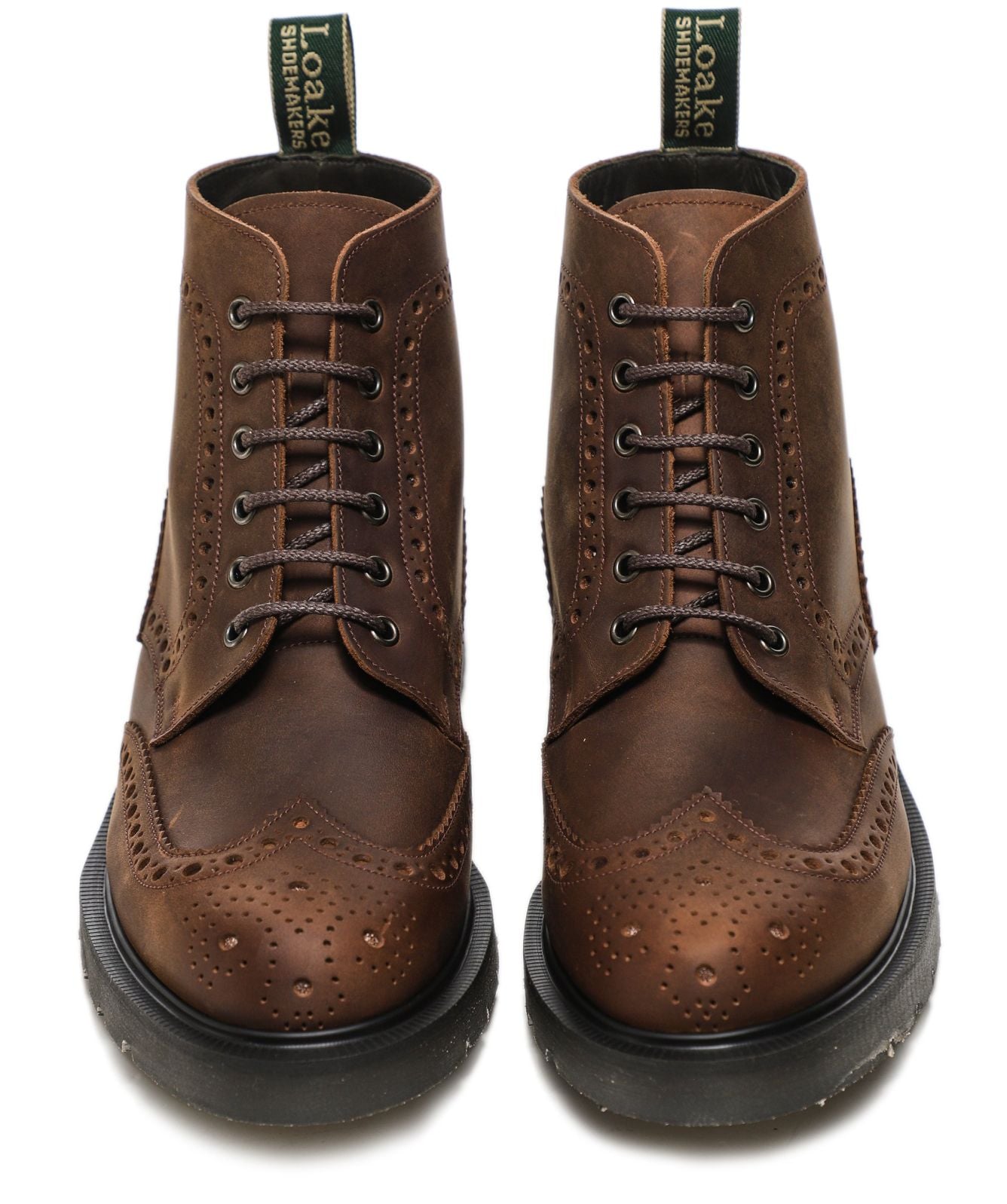 Loake Leather Gage Brogue Boots | Jules B