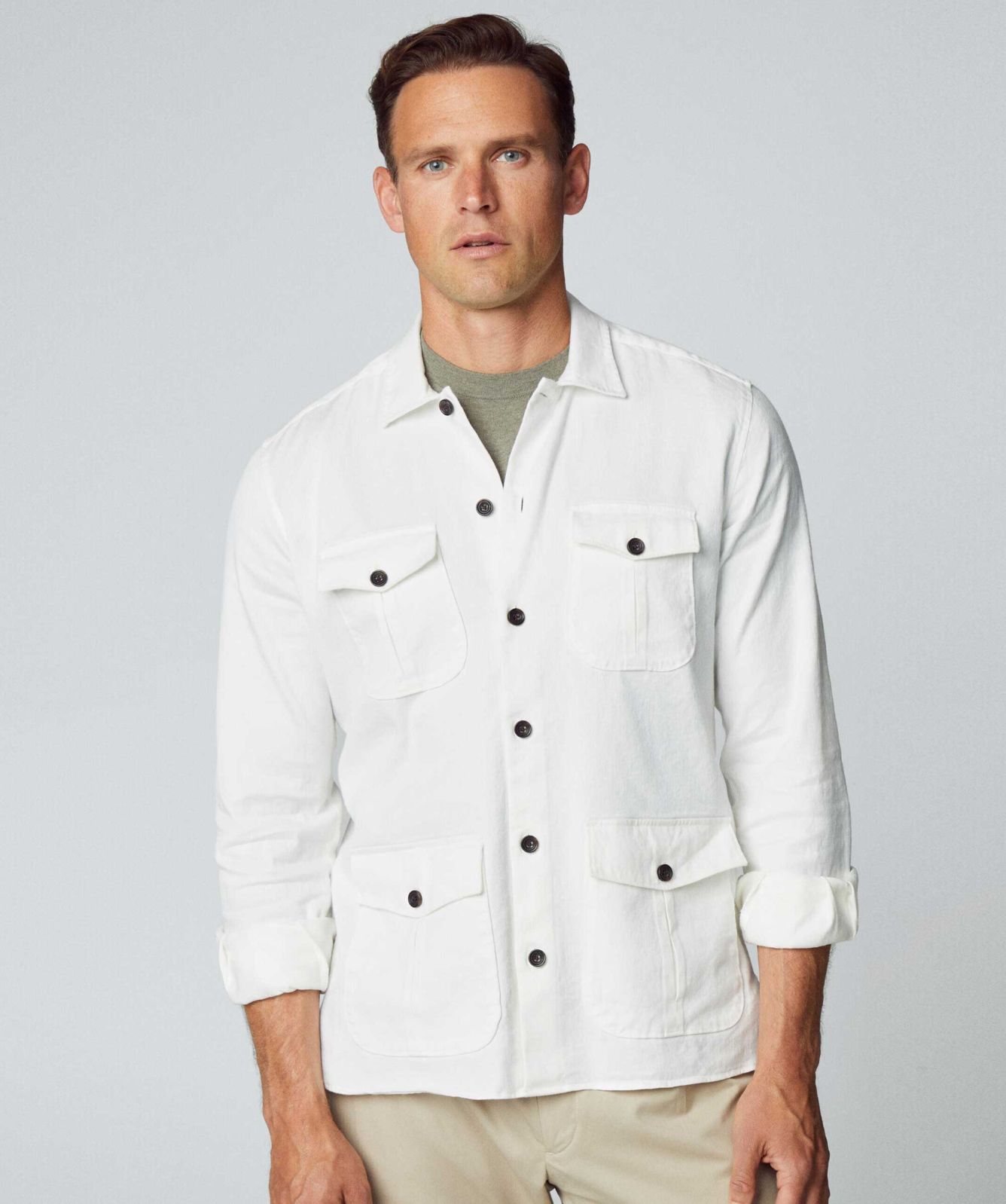Hackett Linen Denim Overshirt | Jules B